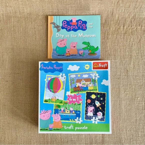 Peppa Pig | Toys | Peppa Pig Bundle 4 Puzzle Set W Peppa Pig Day At The ...